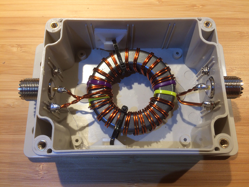 1:1 choke transformer UNUN