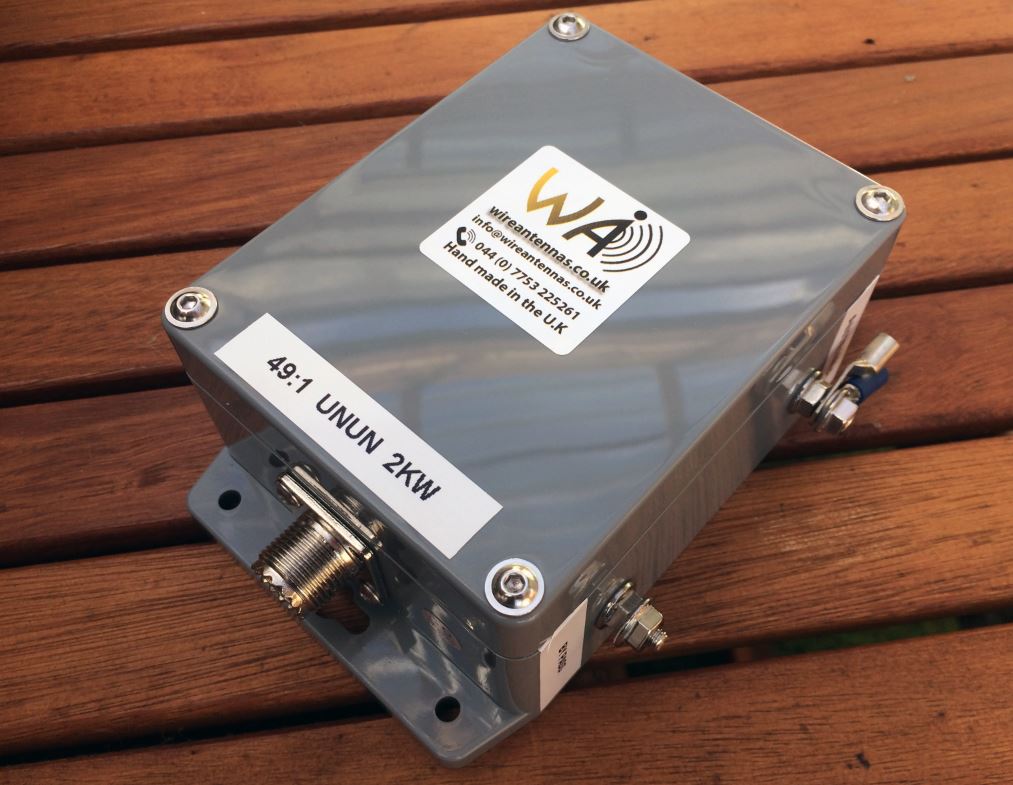 49:1 UNUN Transformer 2 Kw 160 - 20 m